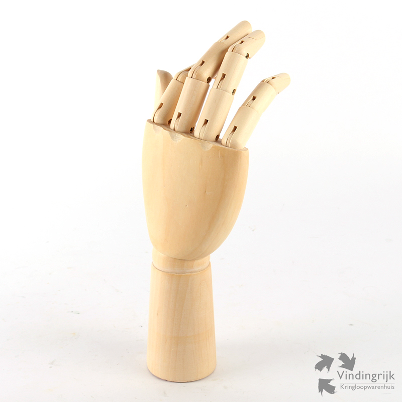 Houten Model Hand | Parels Breda