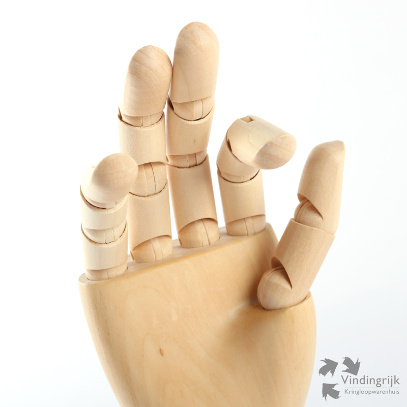 Houten Model Hand | Parels Breda