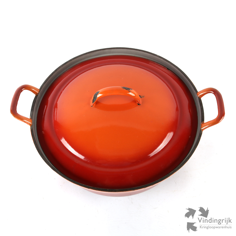 Vintage Emaille Braadpan | Parels Breda