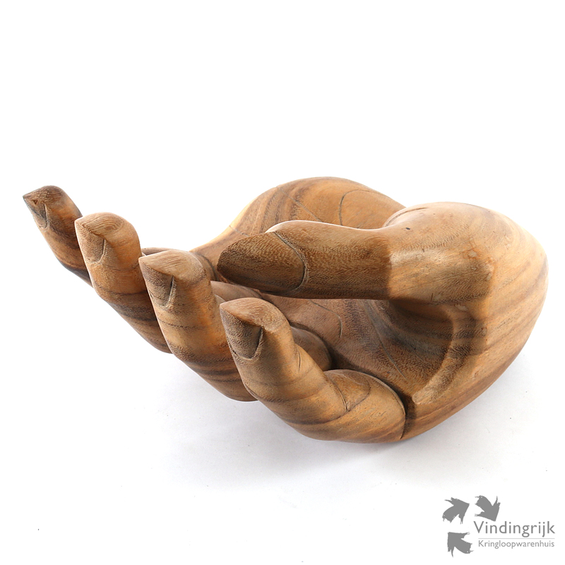 Houten Hand XL | Parels Breda