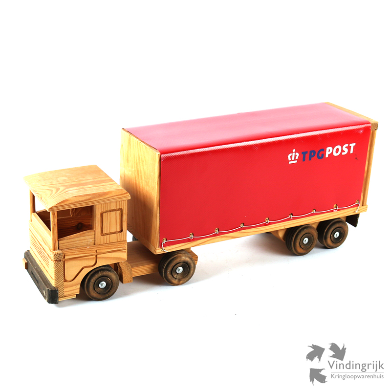Houten Truck met Oplegger TPG Post | Parels Breda