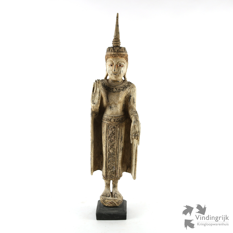 Houten Beeld Boeddha | Parels Breda