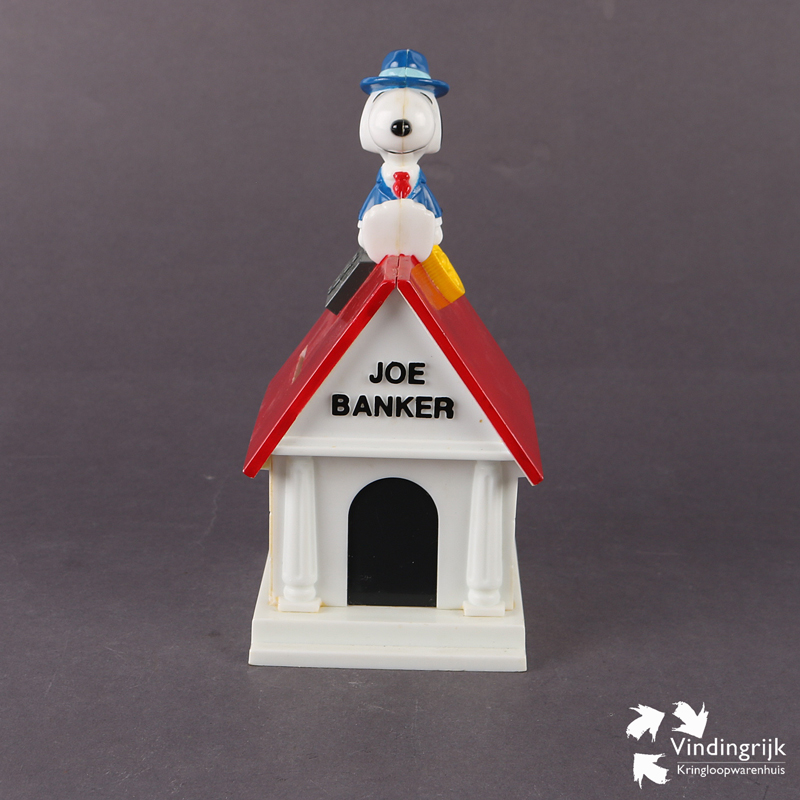 Vintage Spaarpot Snoopy Joe Banker | Parels Breda