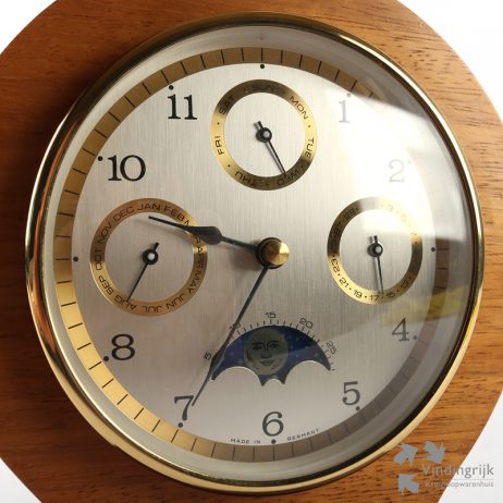 Hermle Quartz 2100 Tafelklok Maanstanden | Parels Breda