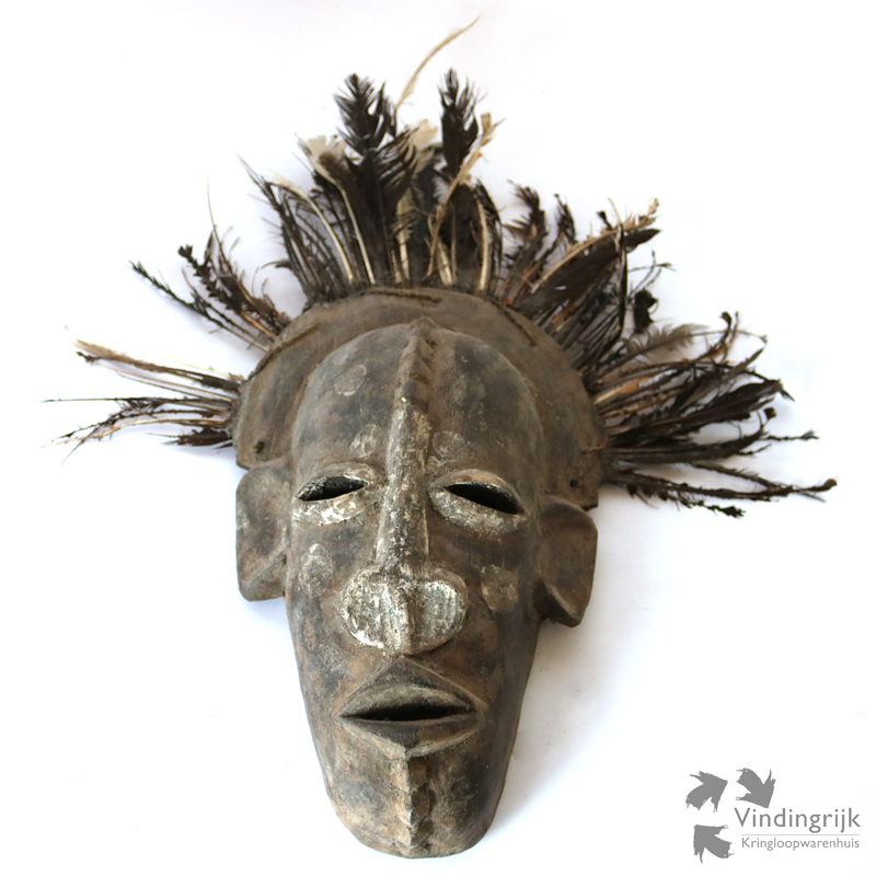 Authentiek Afrikaans Ritueel Masker | Parels Breda