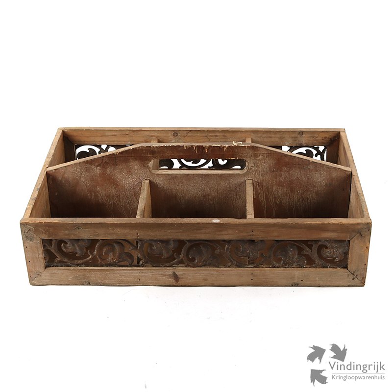 Klassieke Houten Kist met Handvat | Parels Breda