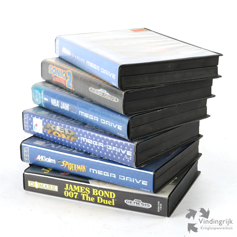 Sega Mega Drive Spelcomputer met 6 Games | Parels Breda