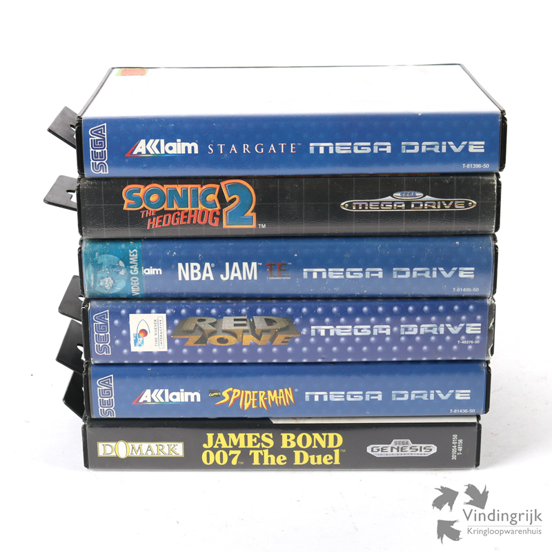 Sega Mega Drive Spelcomputer met 6 Games | Parels Breda
