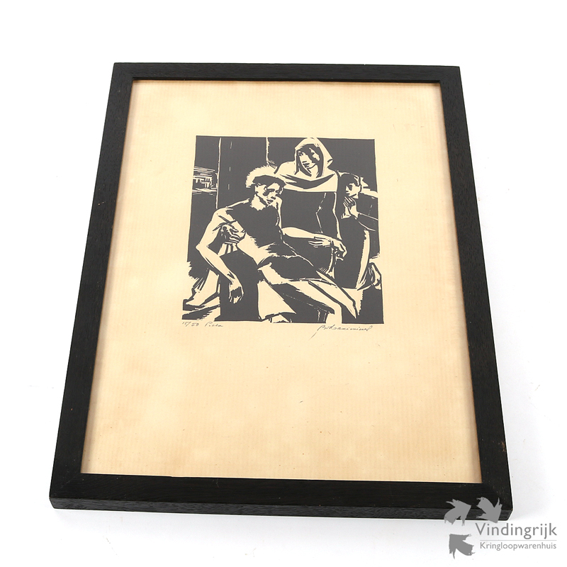 Zeefdruk in Lijst (1) Pieta | Parels Breda