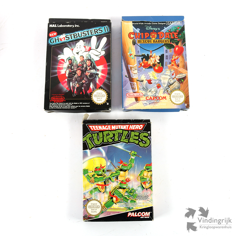 Nintendo Spelcomputer 1985 + 3 Spellen | Parels Breda