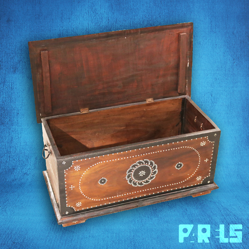 Vintage Houten Kist | Parels Breda