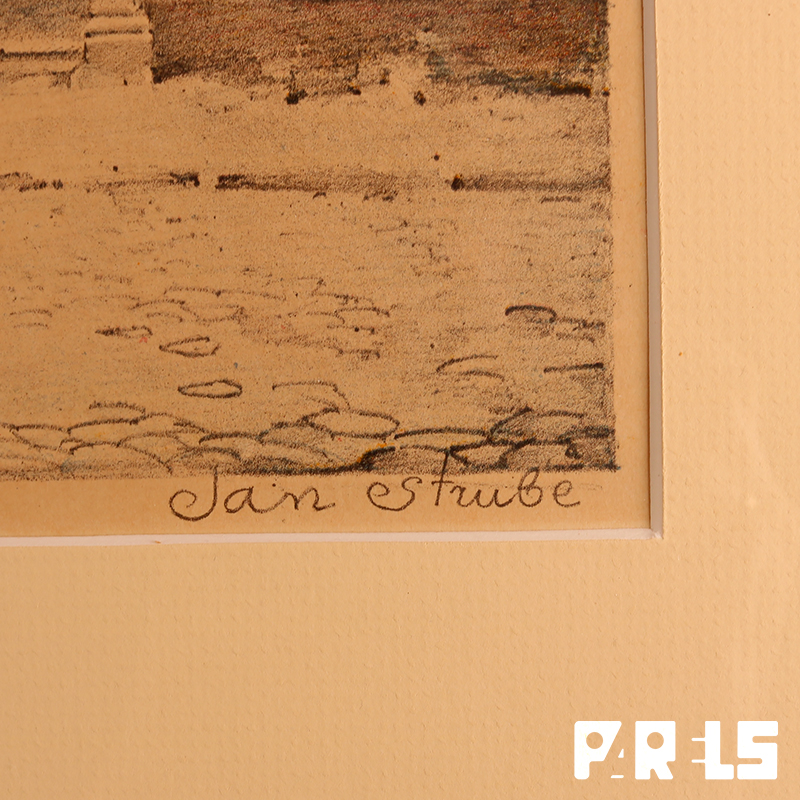 Litho Jan Strube – Oud Breda – Havermarkt | Parels Breda